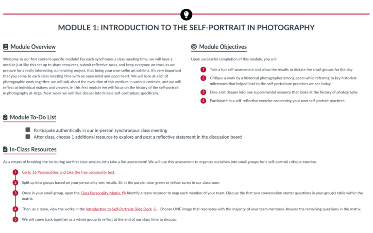 Designing with the Learner in Mind: How I Use Canvas to Support My In ...