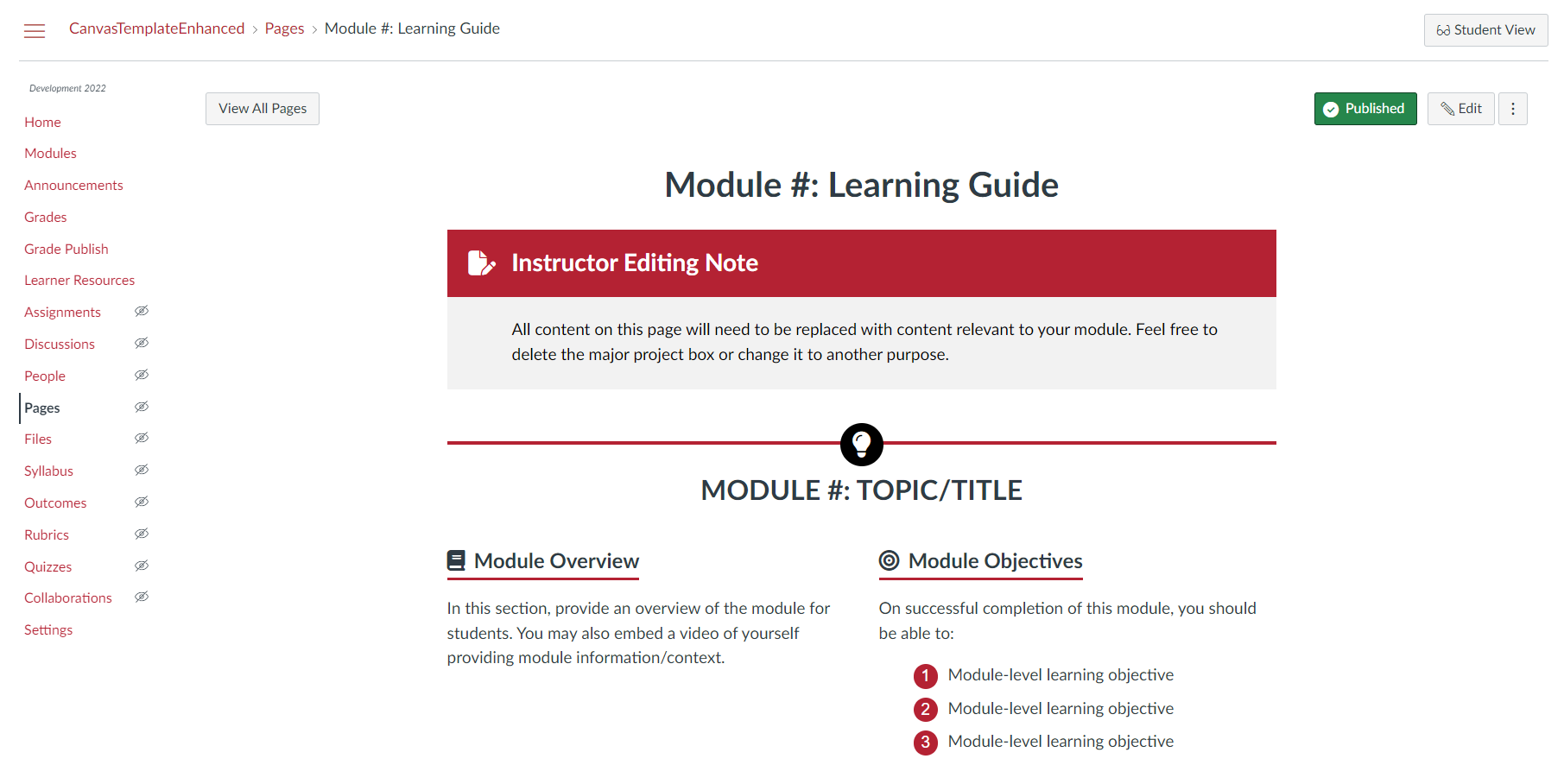Using Canvas Course Templates to Reduce Faculty Multitasking - The ...