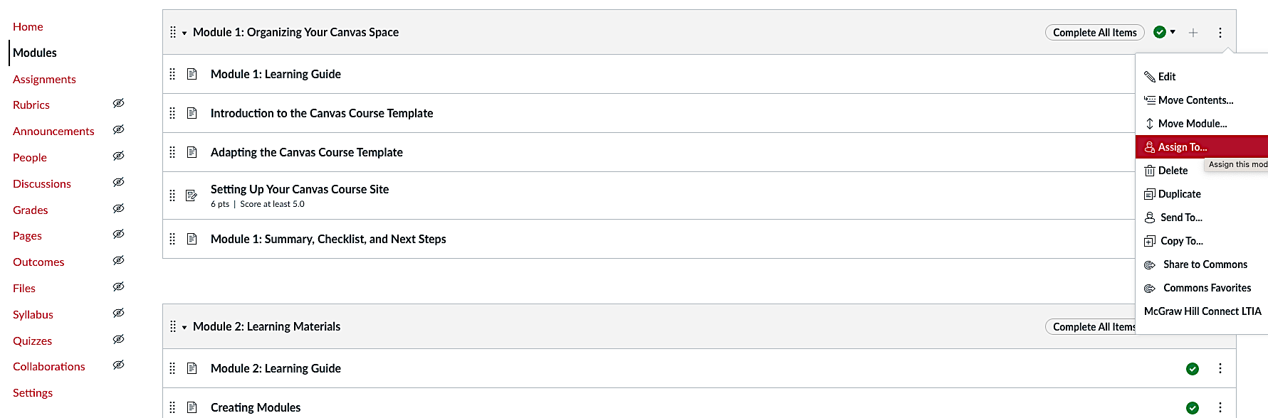 New in Canvas: Releasing Modules and Pages to Students - The Teaching ...