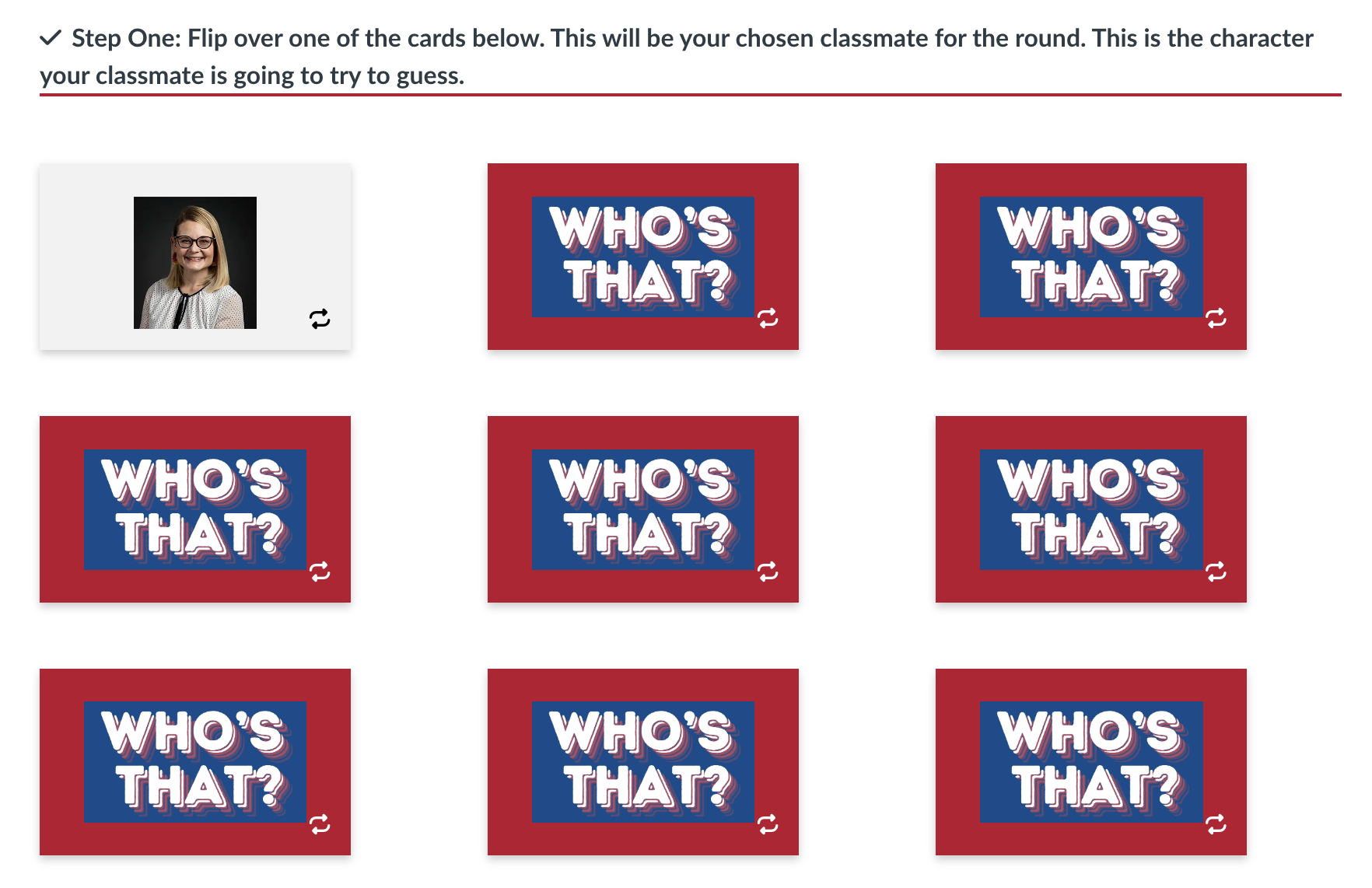 Who's That? A Playful Way to Engage Students and Informally Assess for ...
