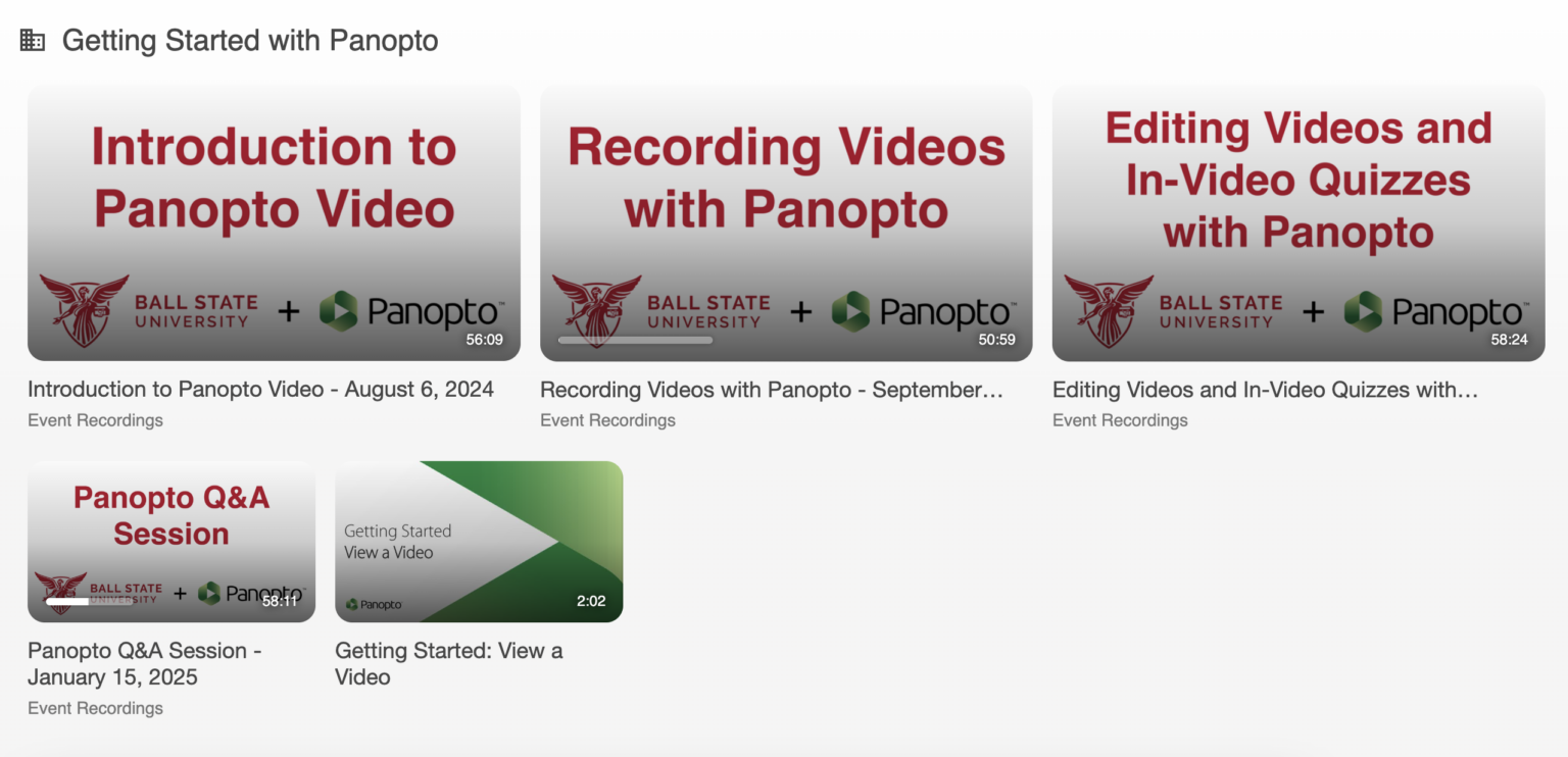 How I Integrated Panopto into My Canvas Course - The Teaching Innovation Blog