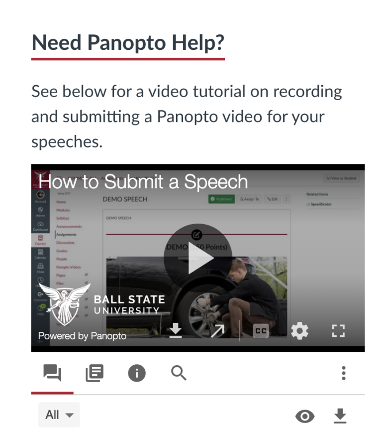 How I Integrated Panopto into My Canvas Course - The Teaching Innovation Blog