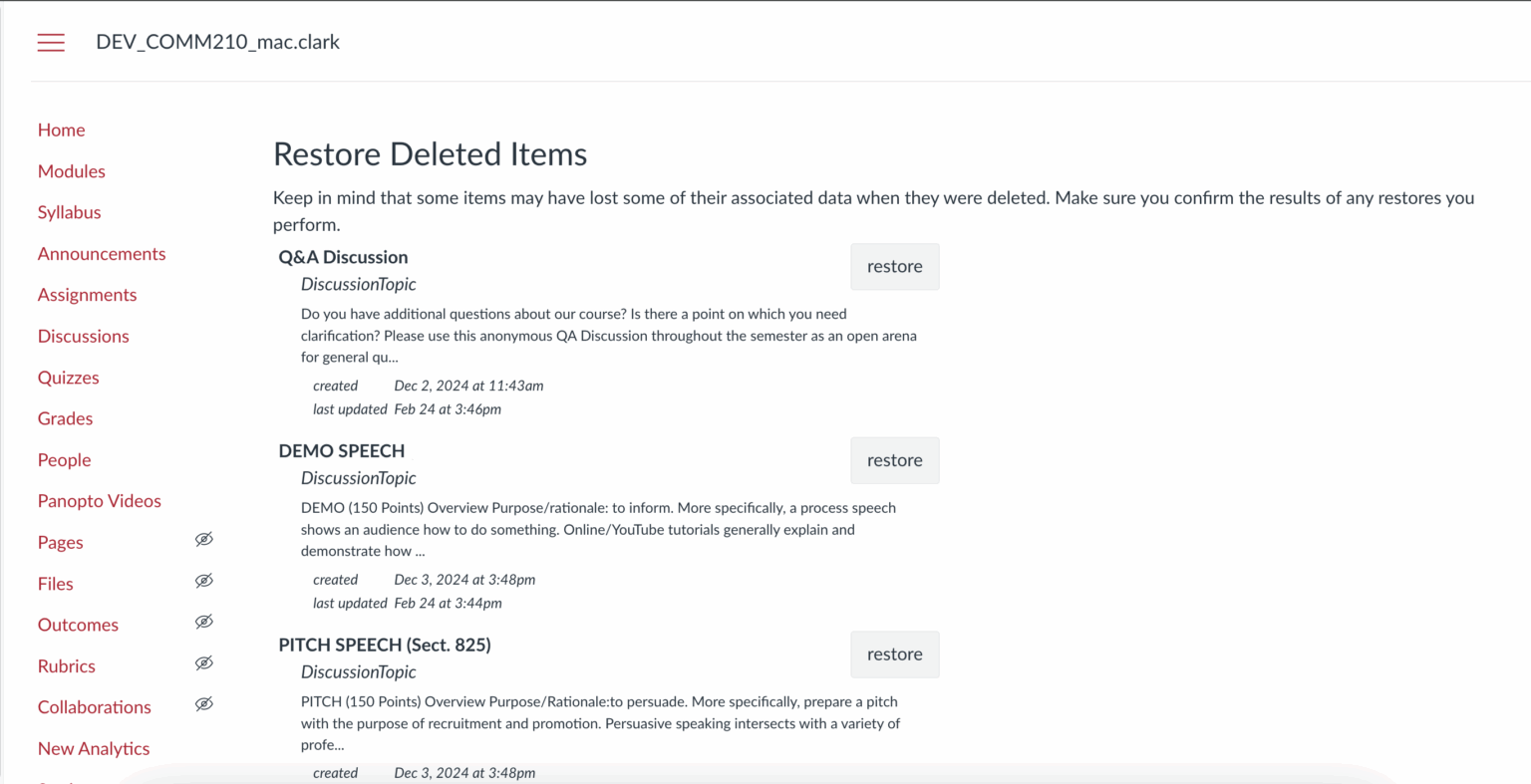 Canvas Magic: Restoring Deleted Content - The Teaching Innovation Blog